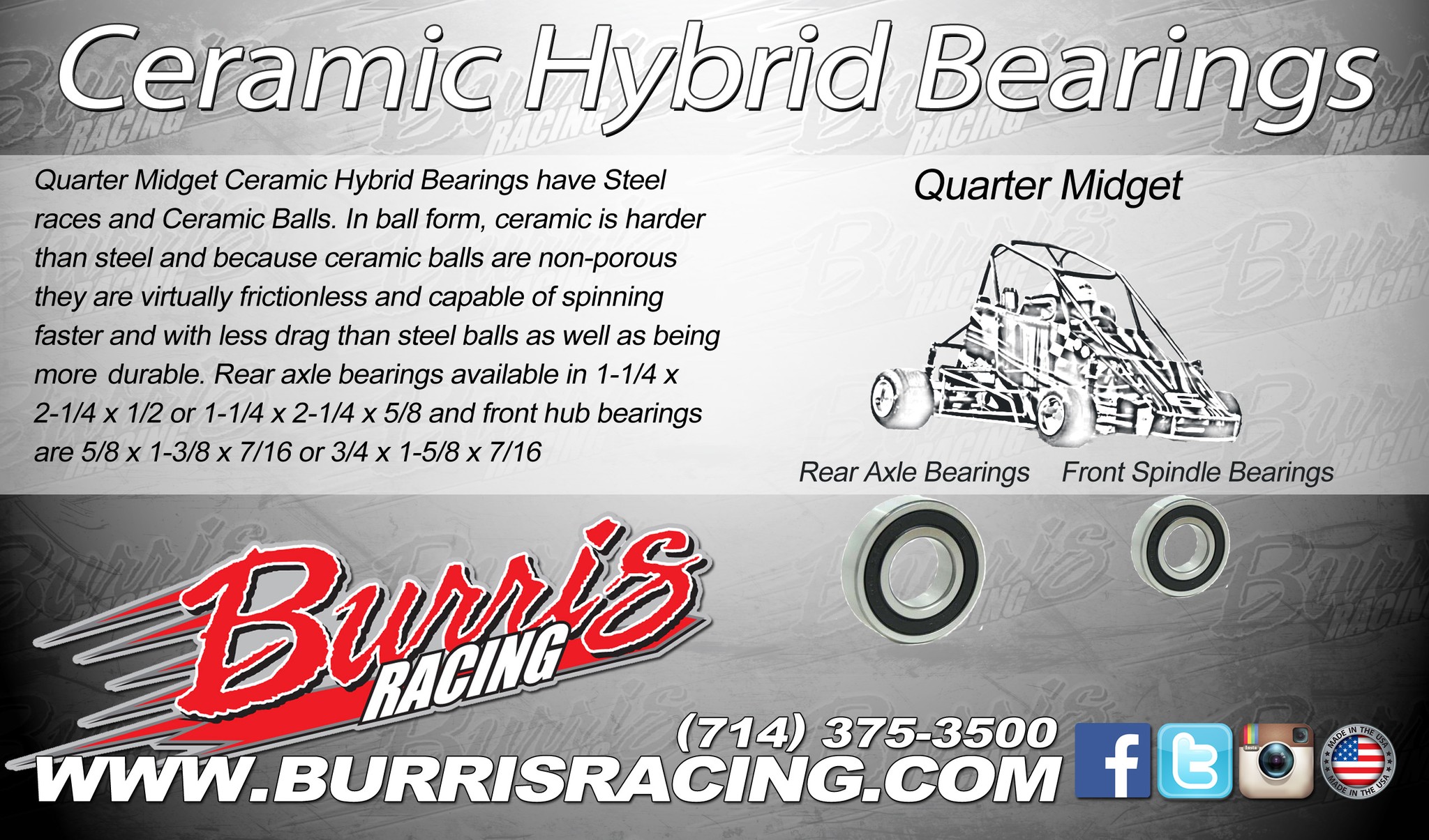 Product Update – Ceramic Hybrid Bearings – Burris Racing