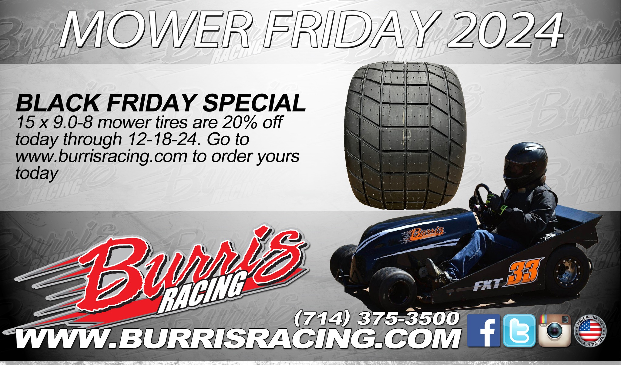 Specials – Mower Friday – Burris Racing
